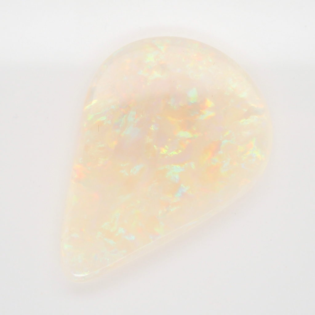 Unset Solid White Opal | Opals Down Under