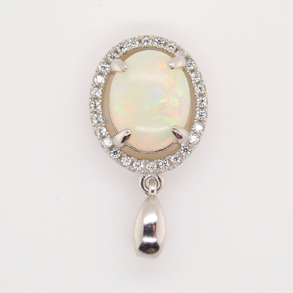 Solid White Opal Pendant | Opals Down Under