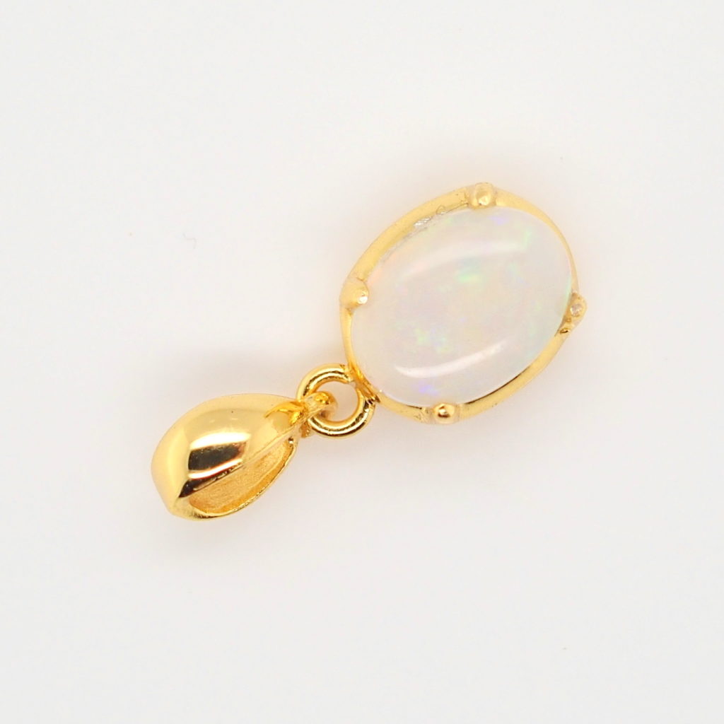 Solid White Opal Pendant | Opals Down Under