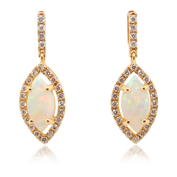 Solid Crystal Opal Earrings | Opals Down Under