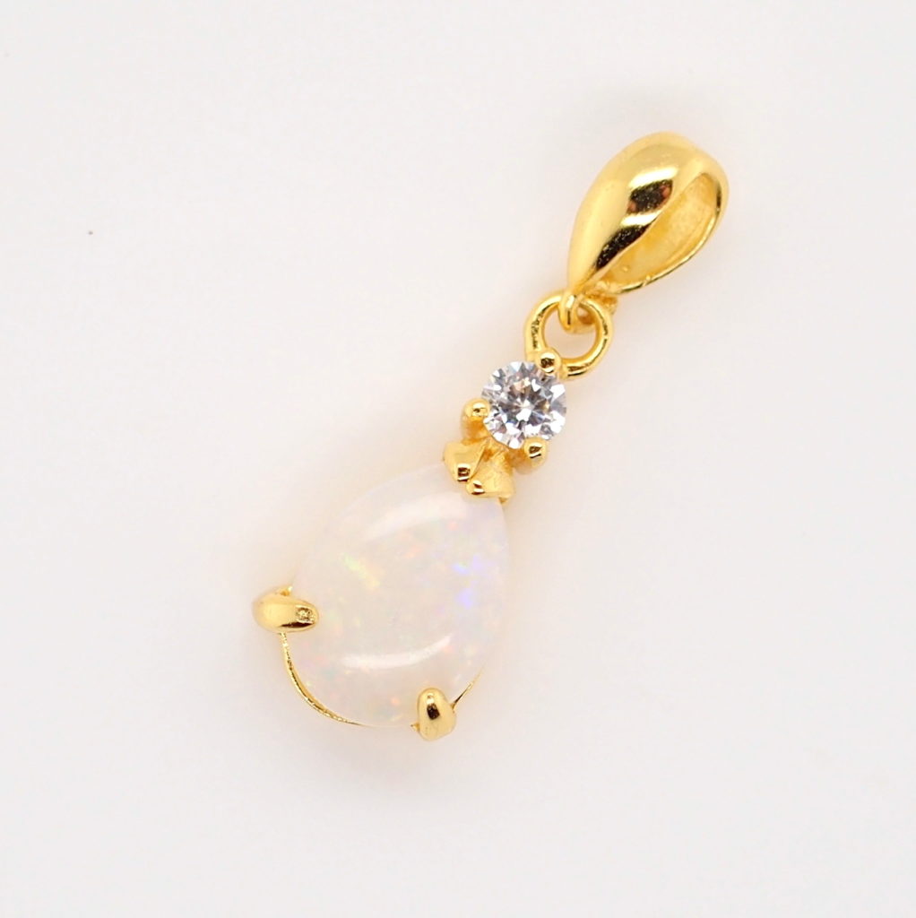 Solid White Opal Pendant | Opals Down Under
