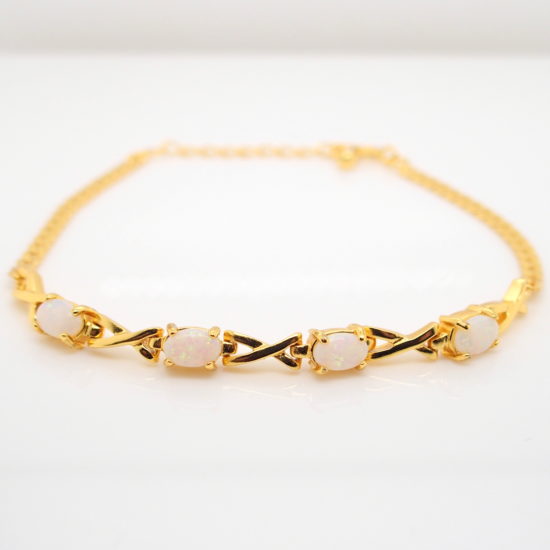 Solid White Opal Bracelet | Opals Down Under