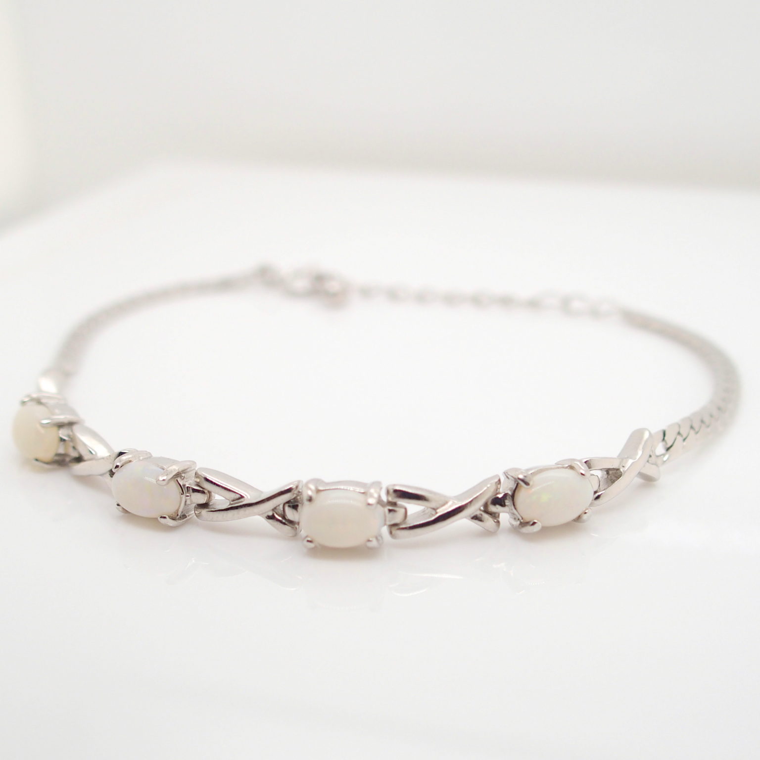 Solid White Opal Bracelet | Opals Down Under
