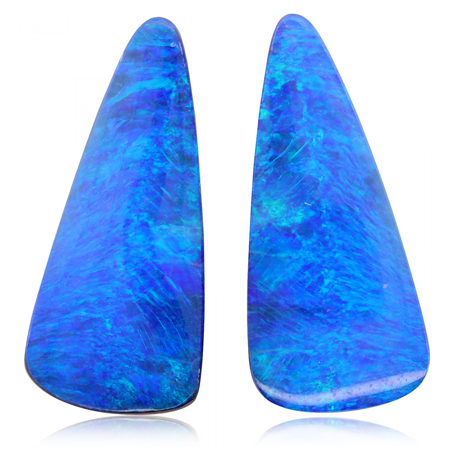 Solid Unset Boulder Opal Pair | Opals Down Under
