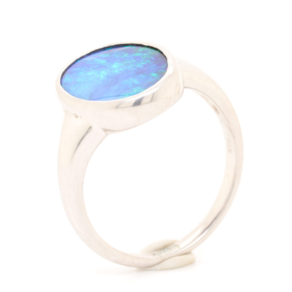 Solid Boulder Opal Ring | Opals Down Under