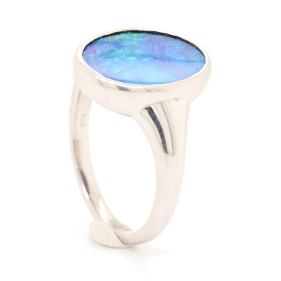 Solid Boulder Opal Ring | Opals Down Under