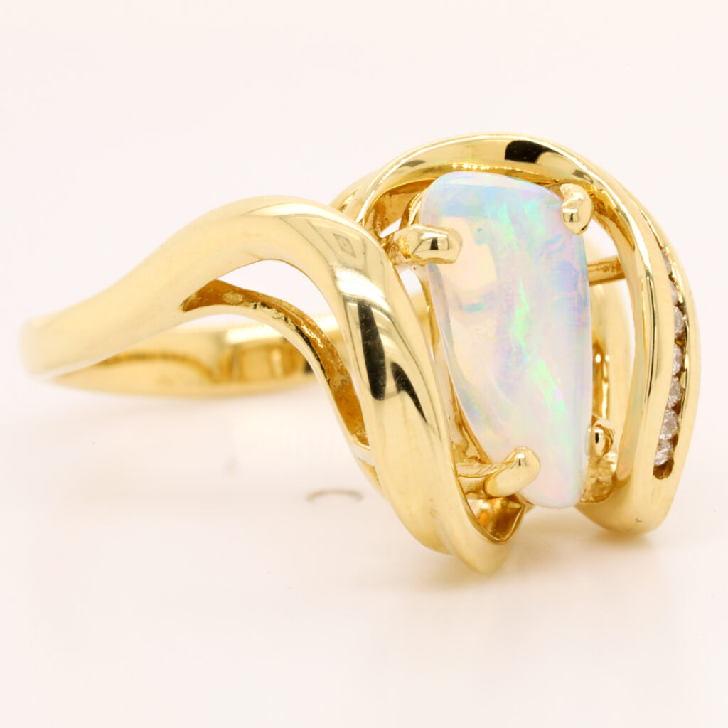 Solid Crystal Opal Ring | Opals Down Under