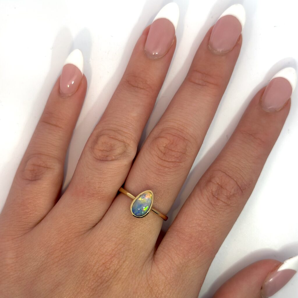 Solid Crystal Opal Ring | Opals Down Under