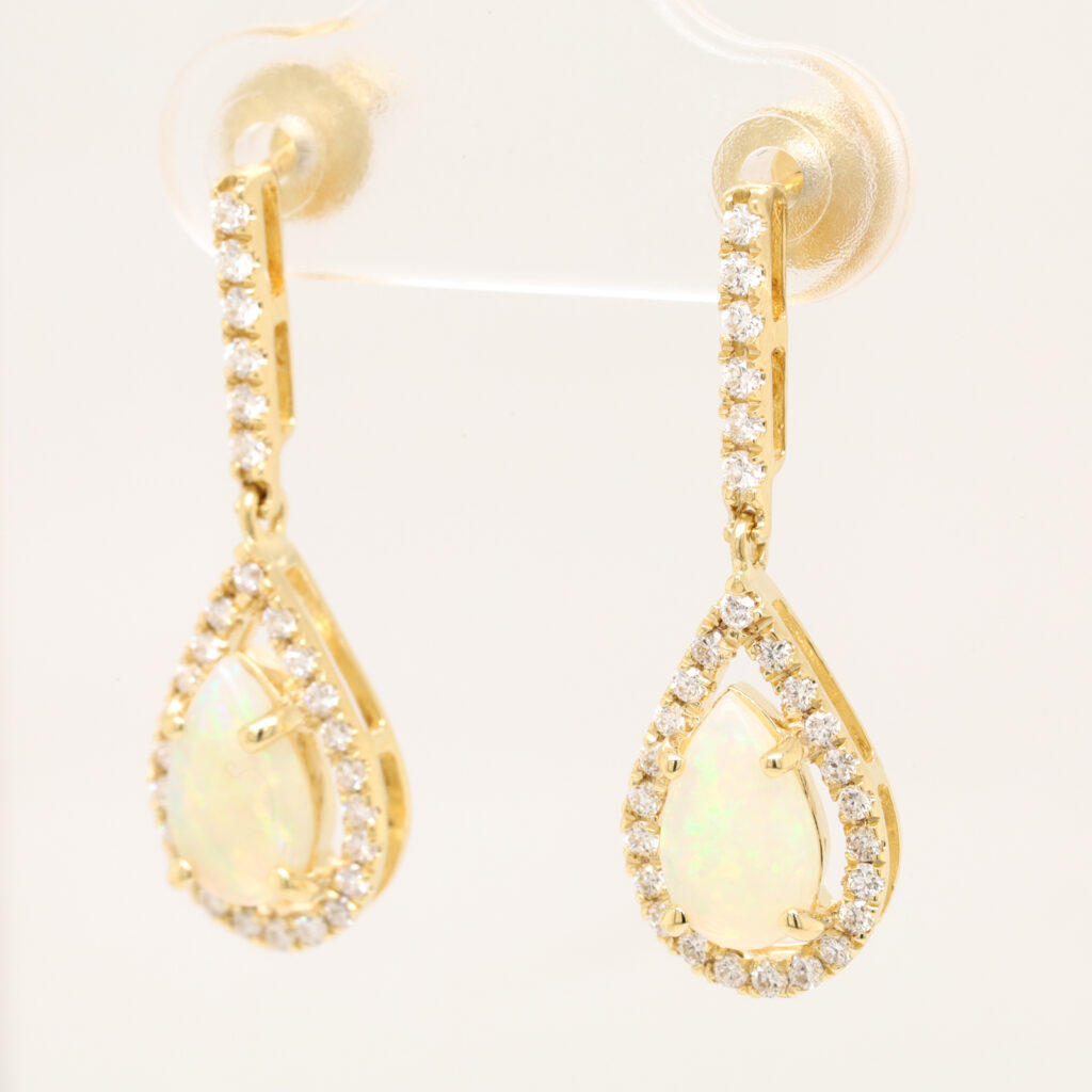 Solid Crystal Opal Earrings | Opals Down Under