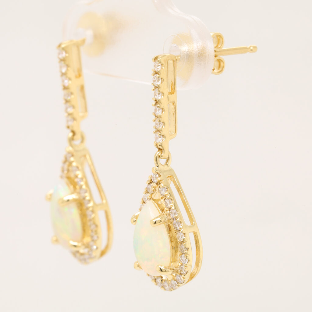 Solid Crystal Opal Earrings | Opals Down Under