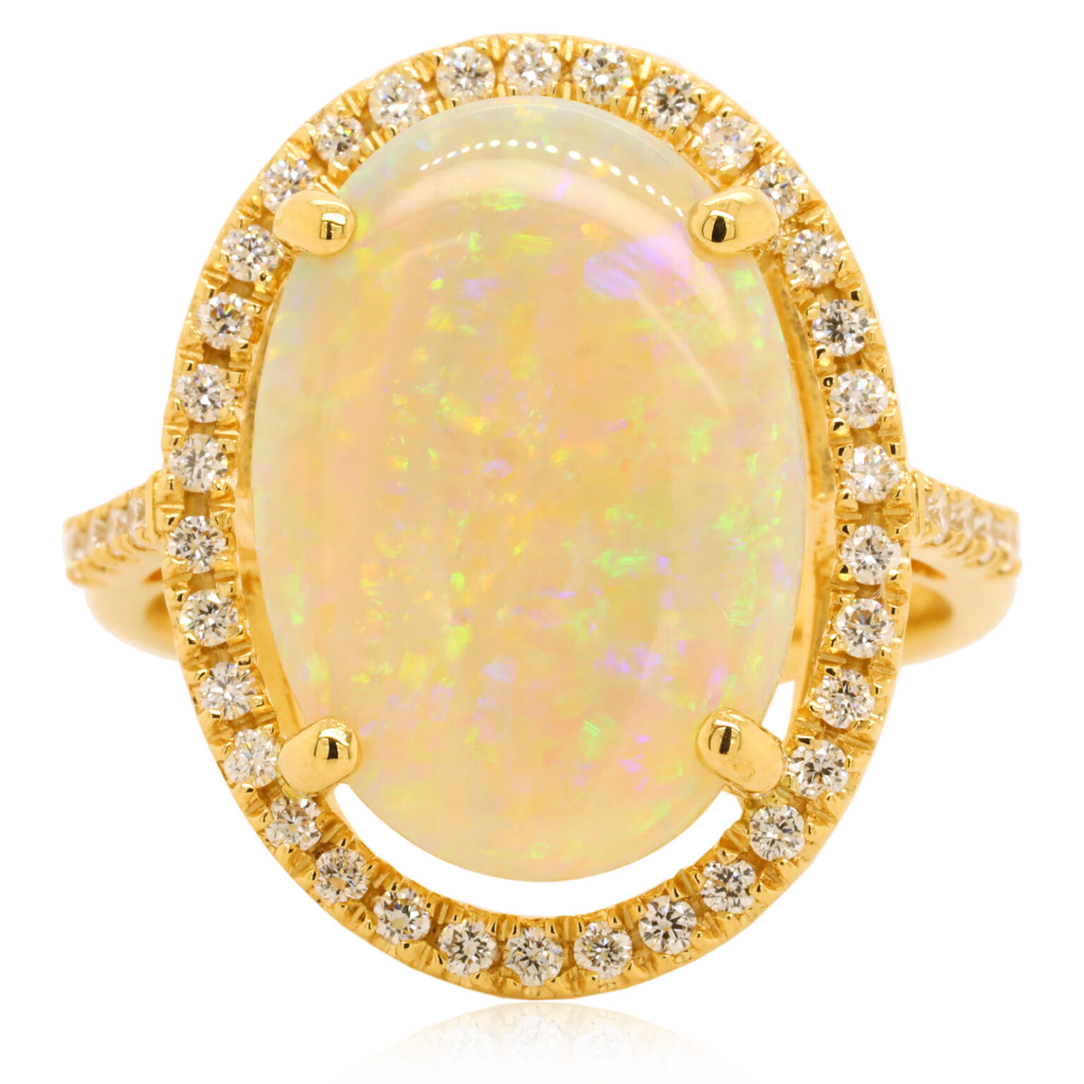 Solid Crystal Opal Ring | Opals Down Under