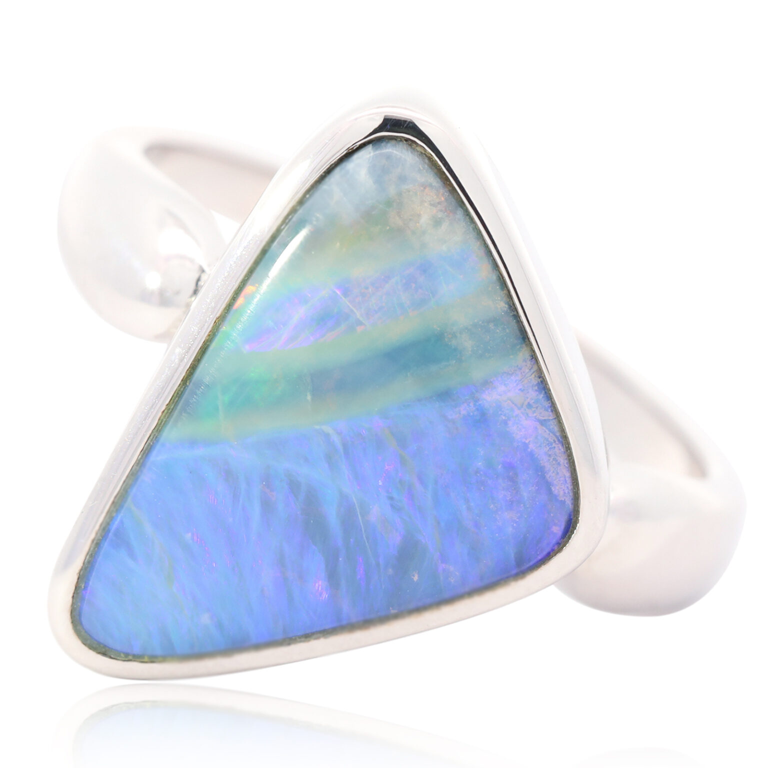 Solid Boulder Opal Ring | Opals Down Under
