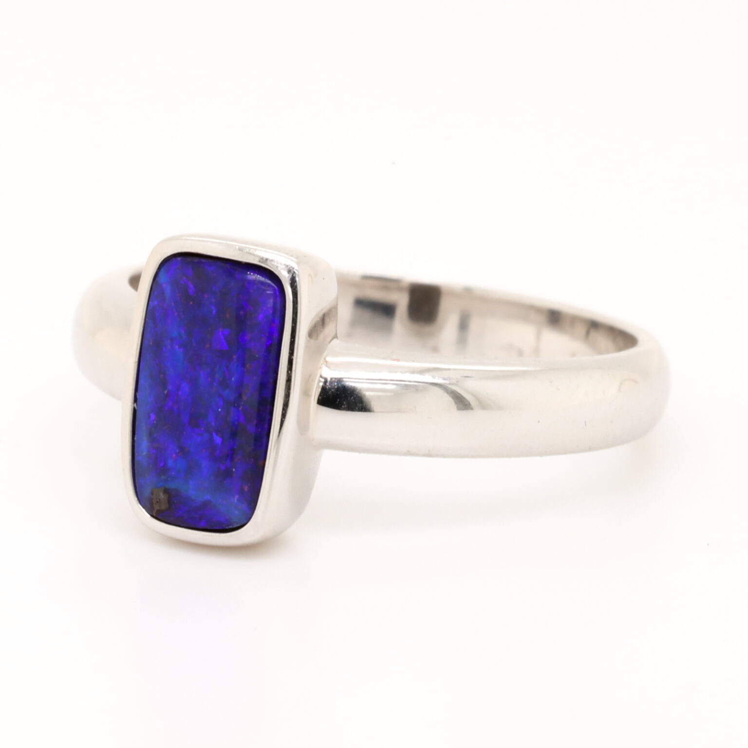 Solid Boulder Opal Ring | Opals Down Under