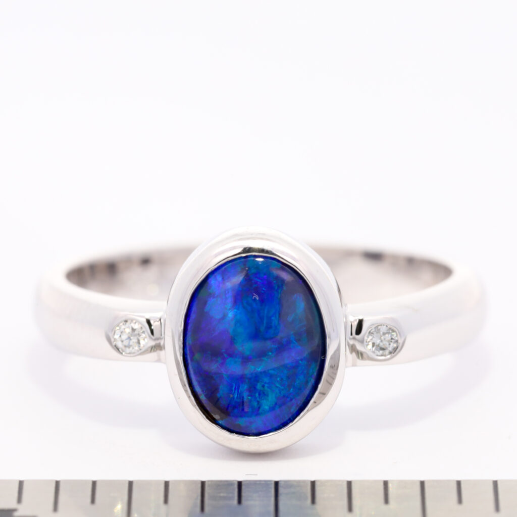 Solid Boulder Opal Ring | Opals Down Under