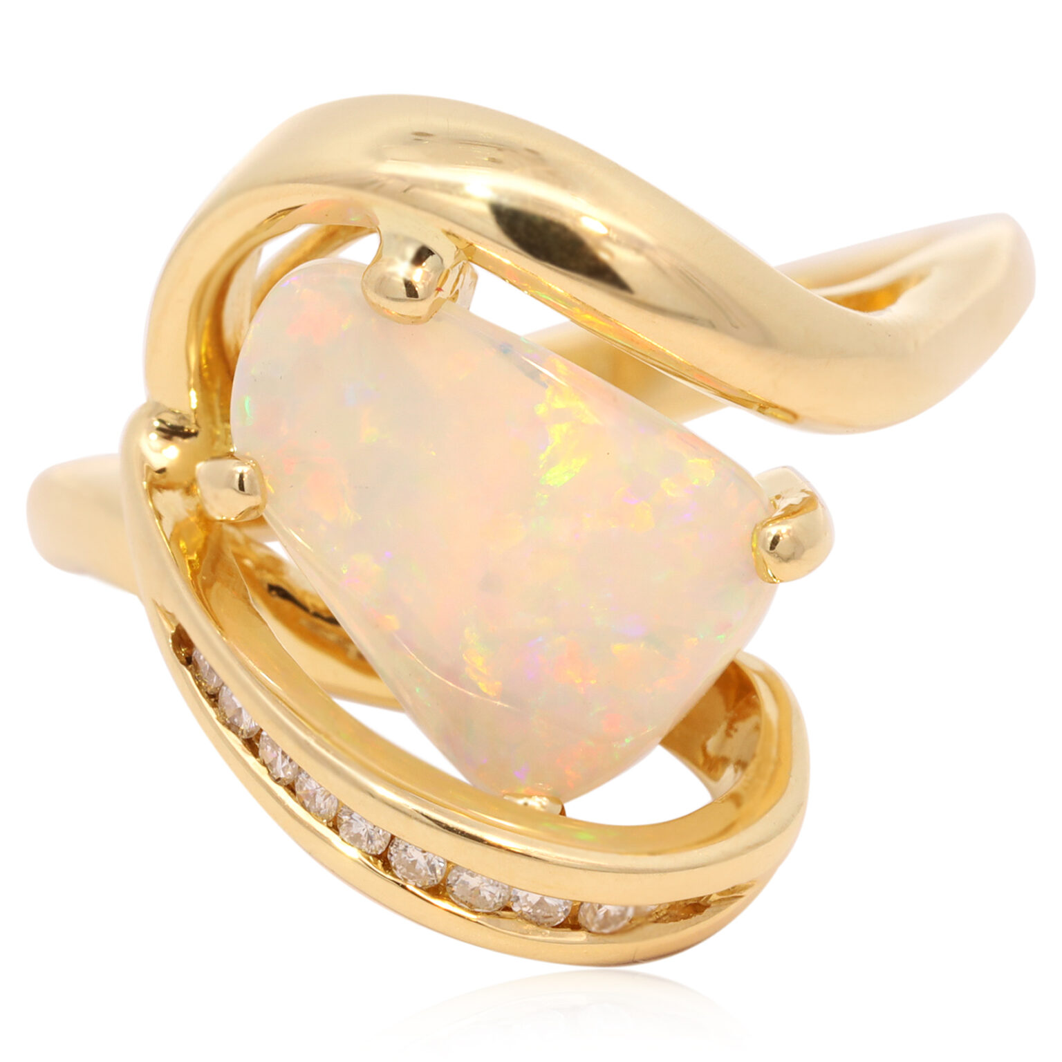 Solid Crystal Opal Ring | Opals Down Under