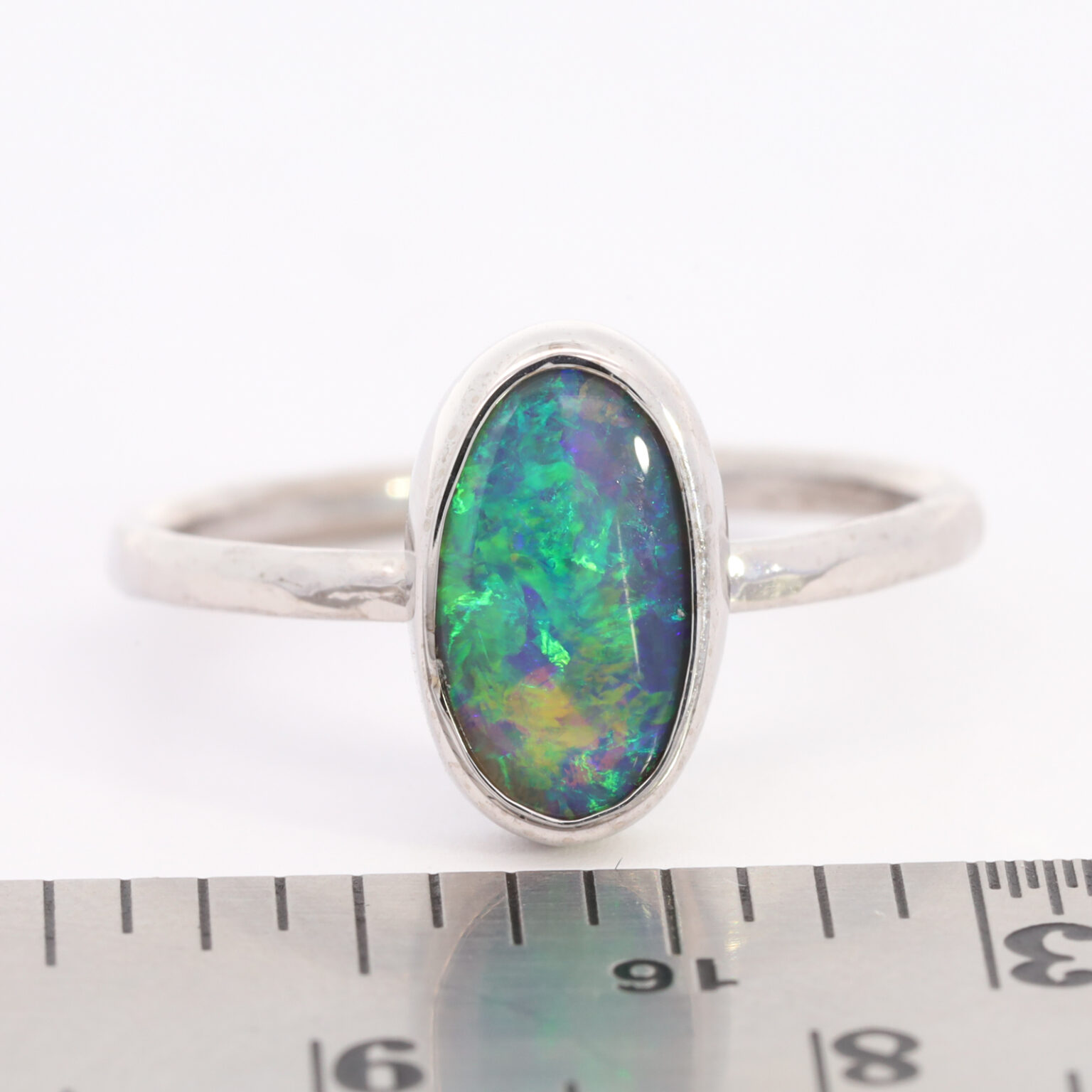 Solid Black Opal Ring | Opals Down Under