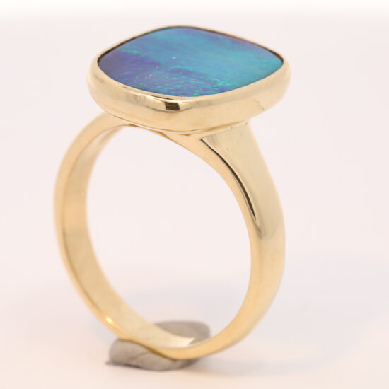 Solid Boulder Opal Ring | Opals Down Under