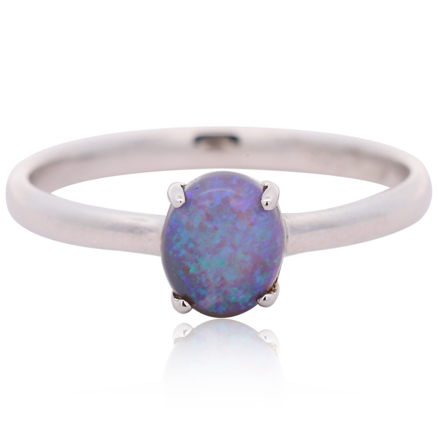 Solid Black Opal Ring | Opals Down Under