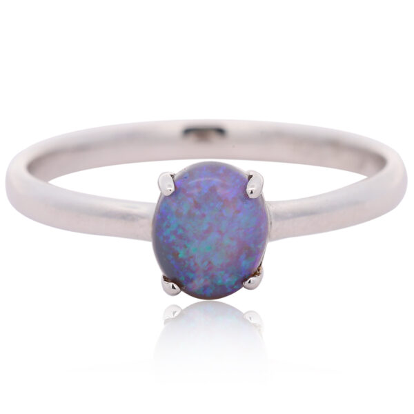 Solid Black Opal Ring | Opals Down Under