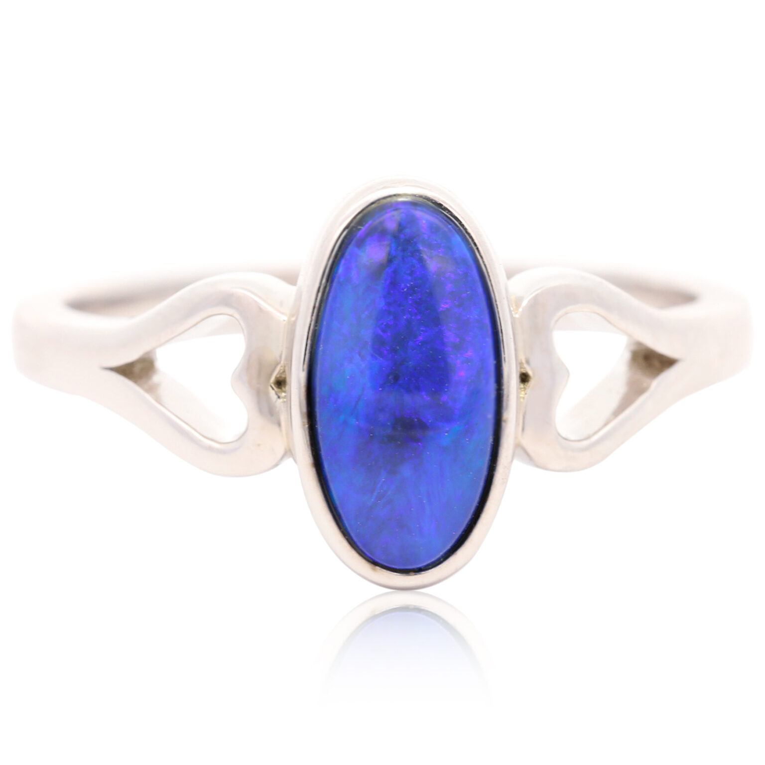 Solid Black Opal Ring | Opals Down Under