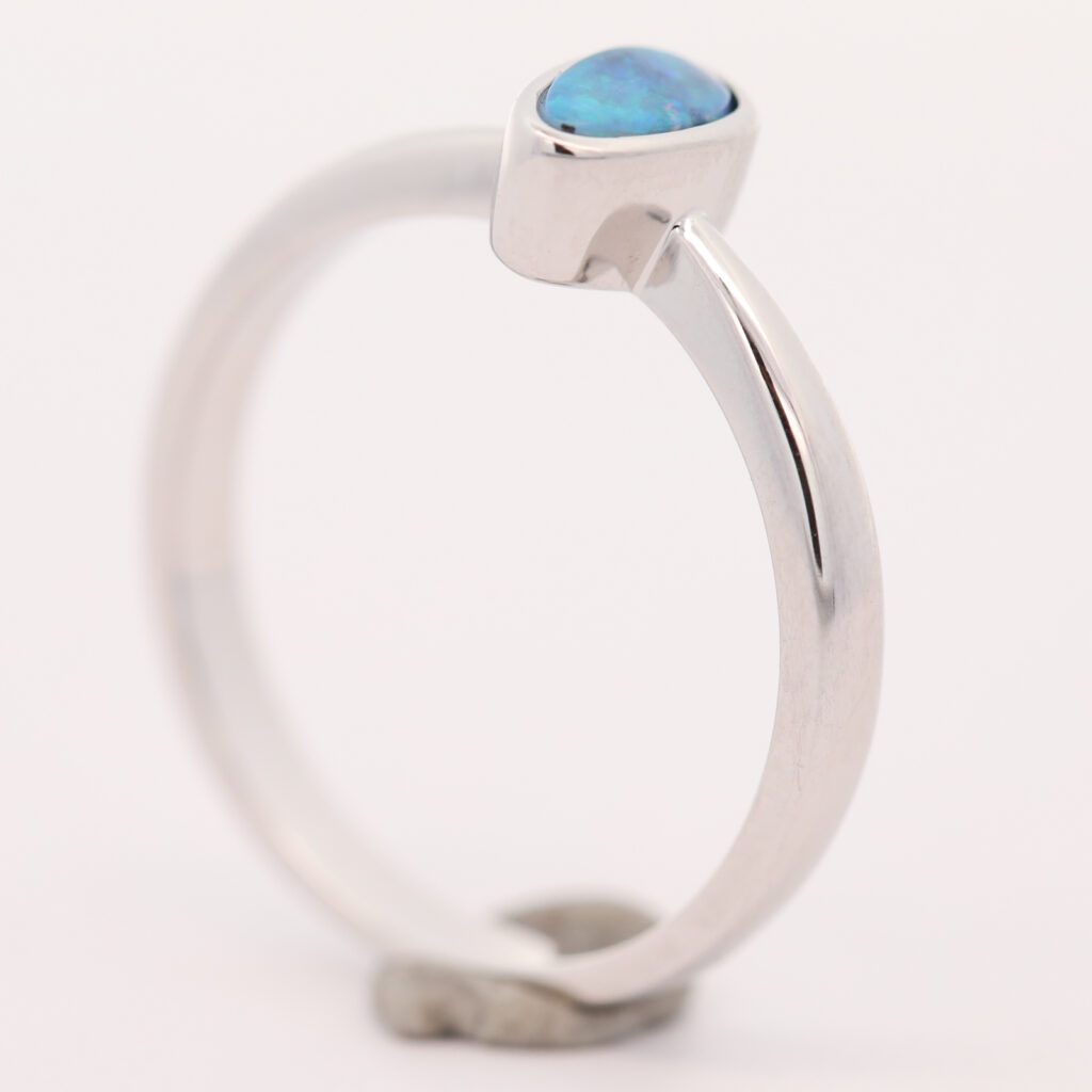 Solid Boulder Opal Ring | Opals Down Under