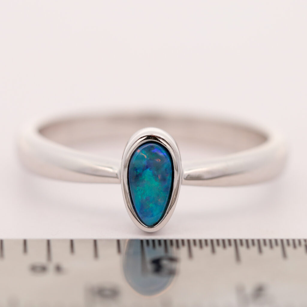 Solid Boulder Opal Ring | Opals Down Under